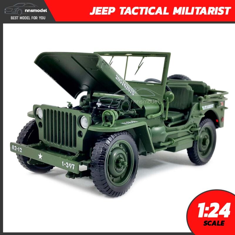 โมเดลรถทหาร JEEP TACTICAL MILITARIST (Scale 1:24)