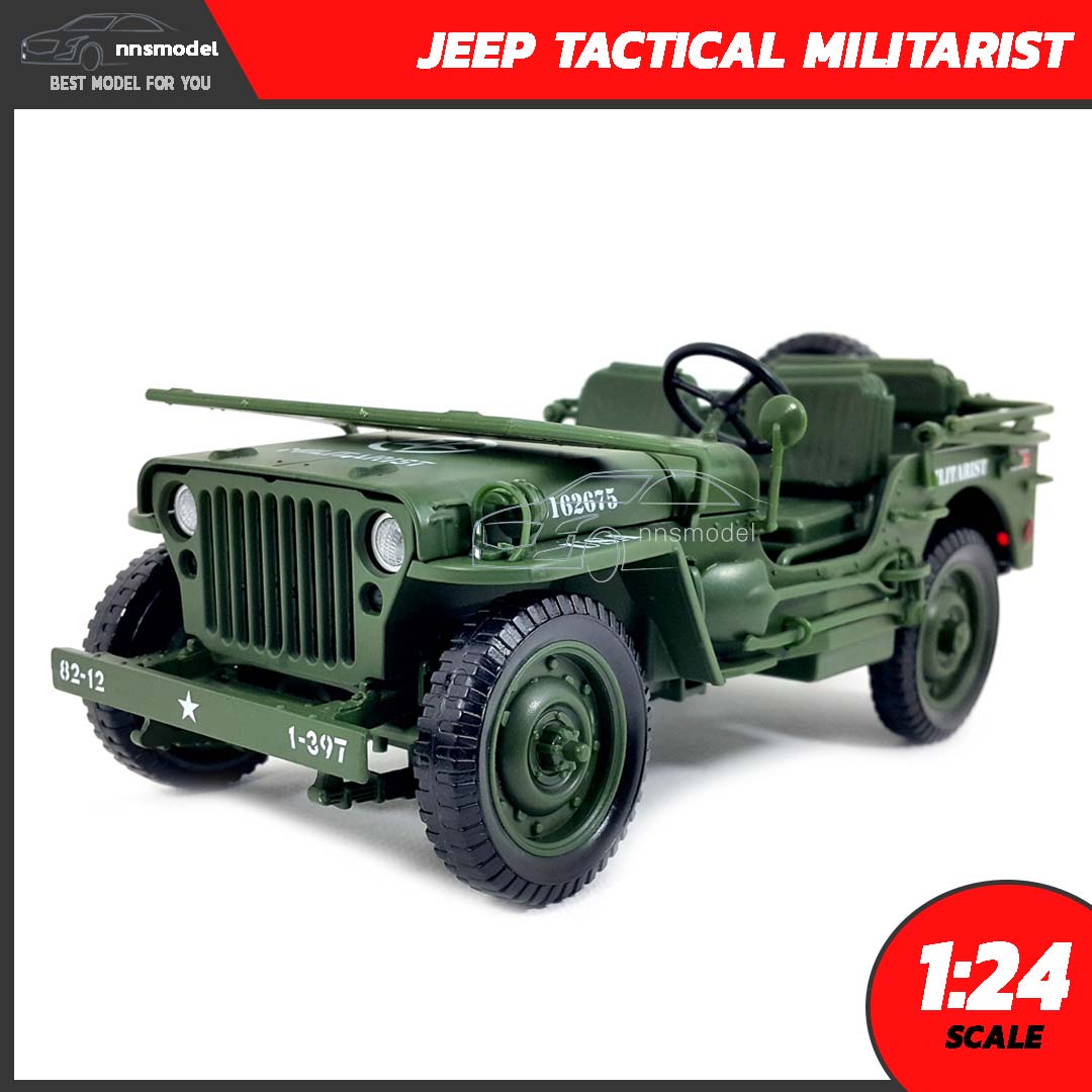 โมเดลรถทหาร JEEP TACTICAL MILITARIST (Scale 1:24)
