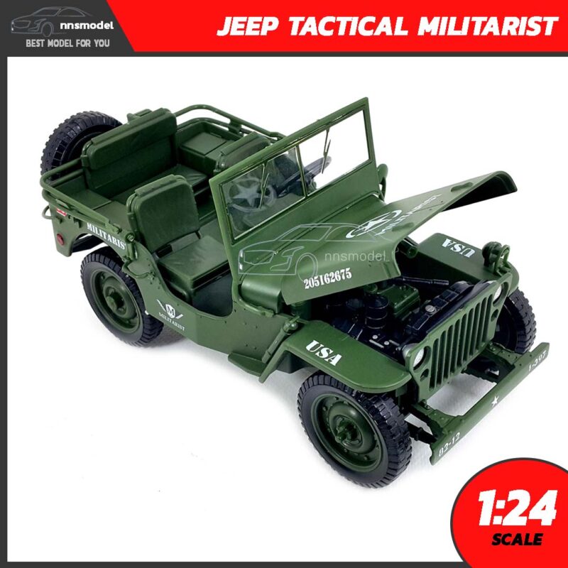 โมเดลรถทหาร JEEP TACTICAL MILITARIST (Scale 1:24)