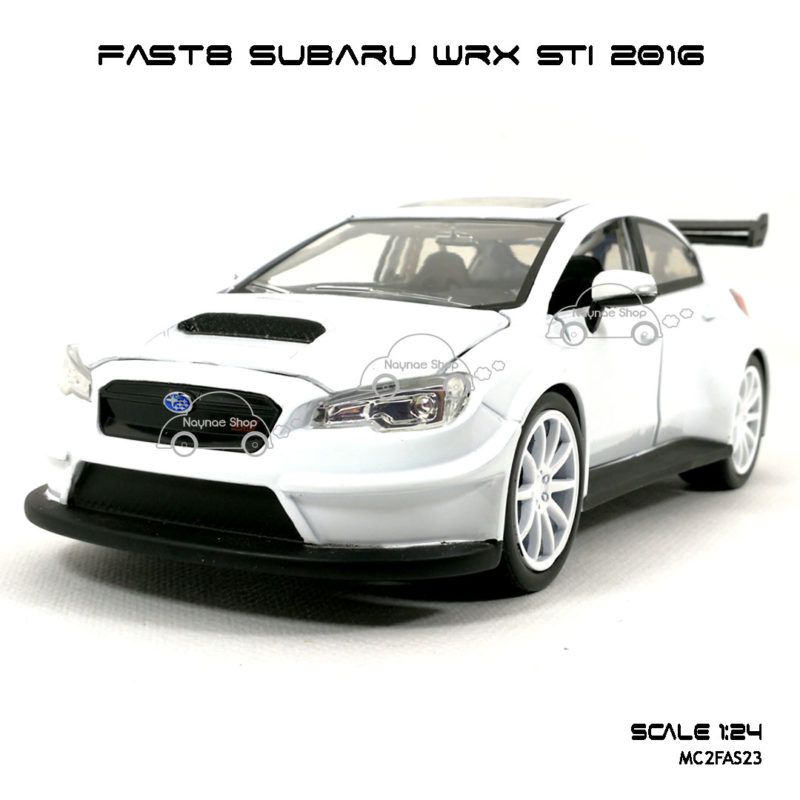 โมเดลรถ FAST8 MR.LITTLE NOBODY'S SUBARU WRX STI สีขาว (1:24)