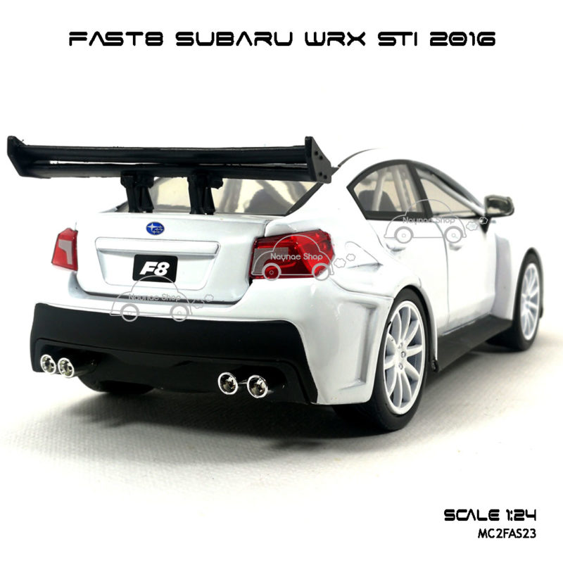โมเดลรถ FAST8 MR.LITTLE NOBODY'S SUBARU WRX STI สีขาว (1:24)