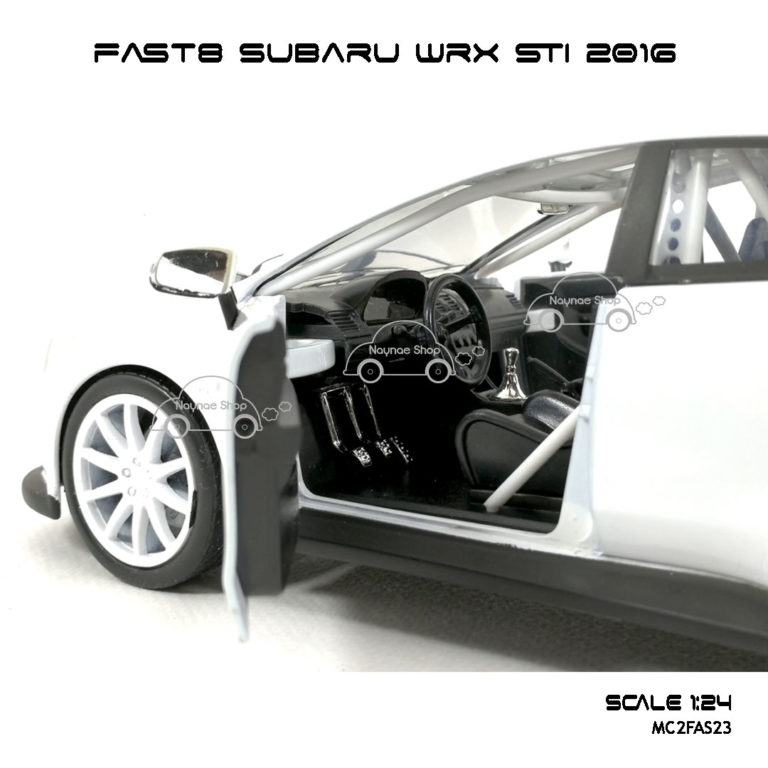 โมเดลรถ FAST8 MR.LITTLE NOBODY'S SUBARU WRX STI สีขาว (1:24)