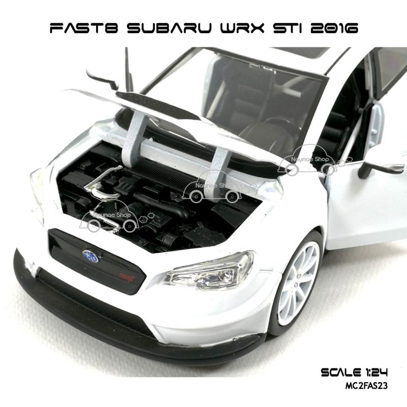 โมเดลรถ FAST8 MR.LITTLE NOBODY'S SUBARU WRX STI สีขาว (1:24)