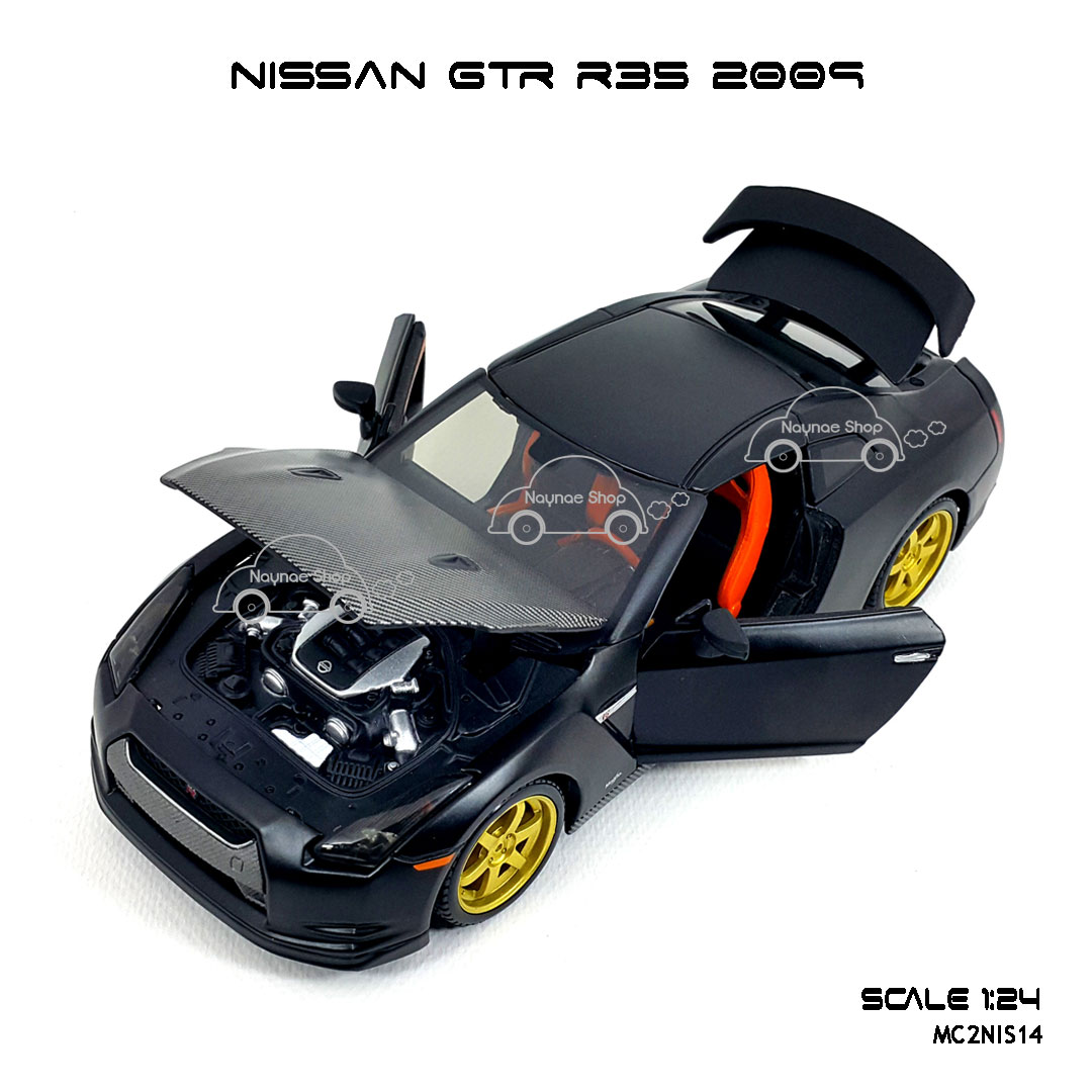 โมเดลรถ NISSAN GTR R35 2009 สีดำ (Scale 1:24)