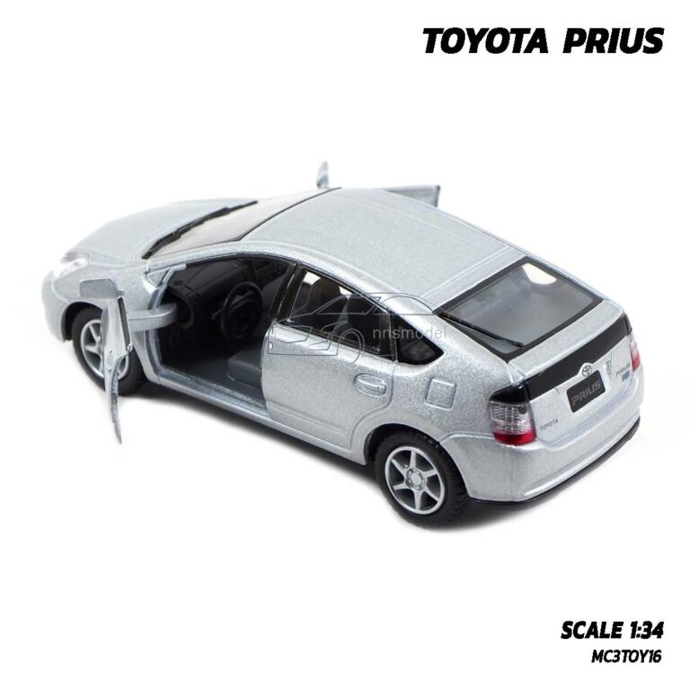 โมเดลรถ โตโยต้า พรีอุส TOYOTA PRIUS (Scale 1:34) เปิดประตูซ้ายขวาได้